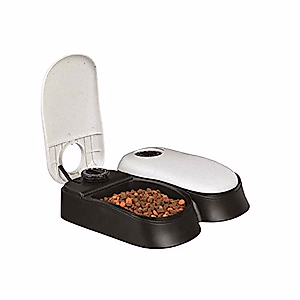 2-Meal Automatic Pet Food Feeder for Dogs & Cats, Pet Food Dispenser for 2 Meals Within 48 Hours, Free Ice Pack Included to Keep Food Fresh