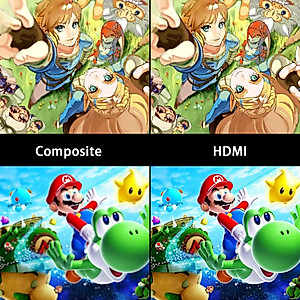 Hisewen N64 to HDMI Converter, Gamecube hdmi adapter, HDMI Cable for Nintendo 64/ Gamecube/SNES/SFC/NGC