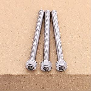 M6-1.0 x 75mm (12 Pcs) Socket Head Cap Screws, 304 Stainless Steel 18/8, Full Thread, Coarse Thread, DIN912