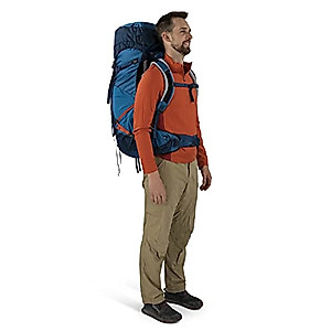 Osprey Atmos AG LT 65L Men's Backpacking Backpack, Scenic Valley/Green Peppercorn, Small/Medium