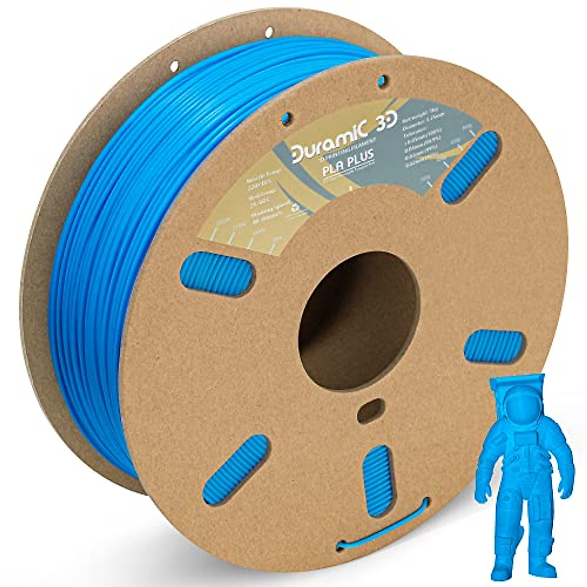PLA Plus Black and Electric Blue Bundle, 3D Printing Filament Professional Tough PLA Plus 1.75mm Dimensional Accuracy +/- 0.05 mm, 1kg/Spool