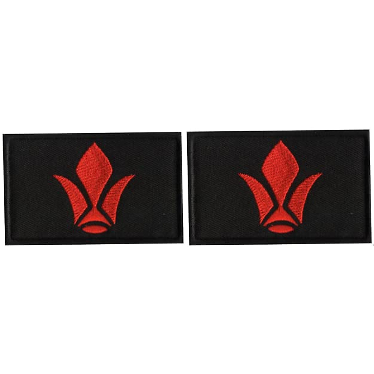 2pcs Mobile Suit Gundam Tekkadan Iron-Blooded Orphans Symbol Embroidery Patch Backer for Hook & Loop Morale Patches Tactical Military Badge
