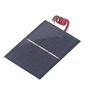 0.65W 1.5V Solar Panel, Portable Solar Panel Windproof Solar Charger Epoxy Charger Kit Compact Solar Cell Module for DIY Outdoor Camping RV Trip
