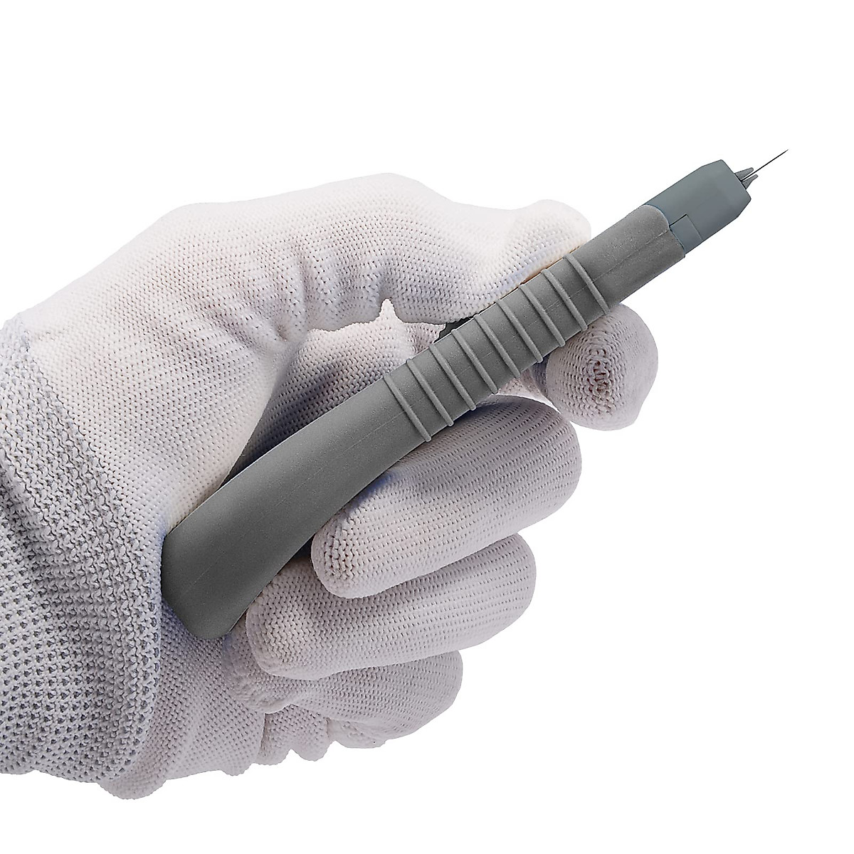 EHDIS Ceramic Scraper Car Sticker Remover Glass Stove Top Razor Scraper Label,Glue,Paint,Adhesive Remover Tool + 10pcs Stainless Steel Razor Blades (Grey)