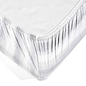 Lush Decor Baby Seaside Starfish Organic Cotton 2 Pack Fitted Crib Sheet, Blue, 52" L x 28" W + 9" Drop