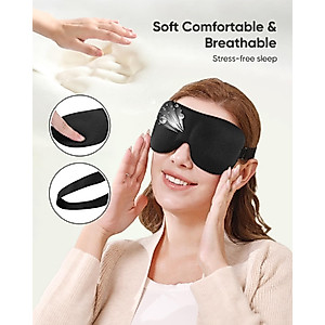 LKY DIGITAL Sleep Mask for Side Sleeper 3 Pack, Blackout 3D Eye Mask for Sleeping, Night Blindfold for Men Women
