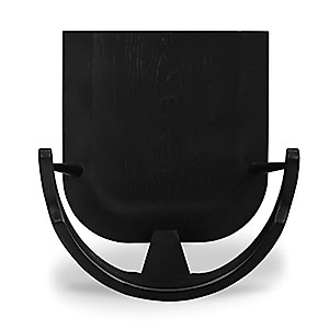 POLY & BARK Enzo Dining Chair,Oak, Black