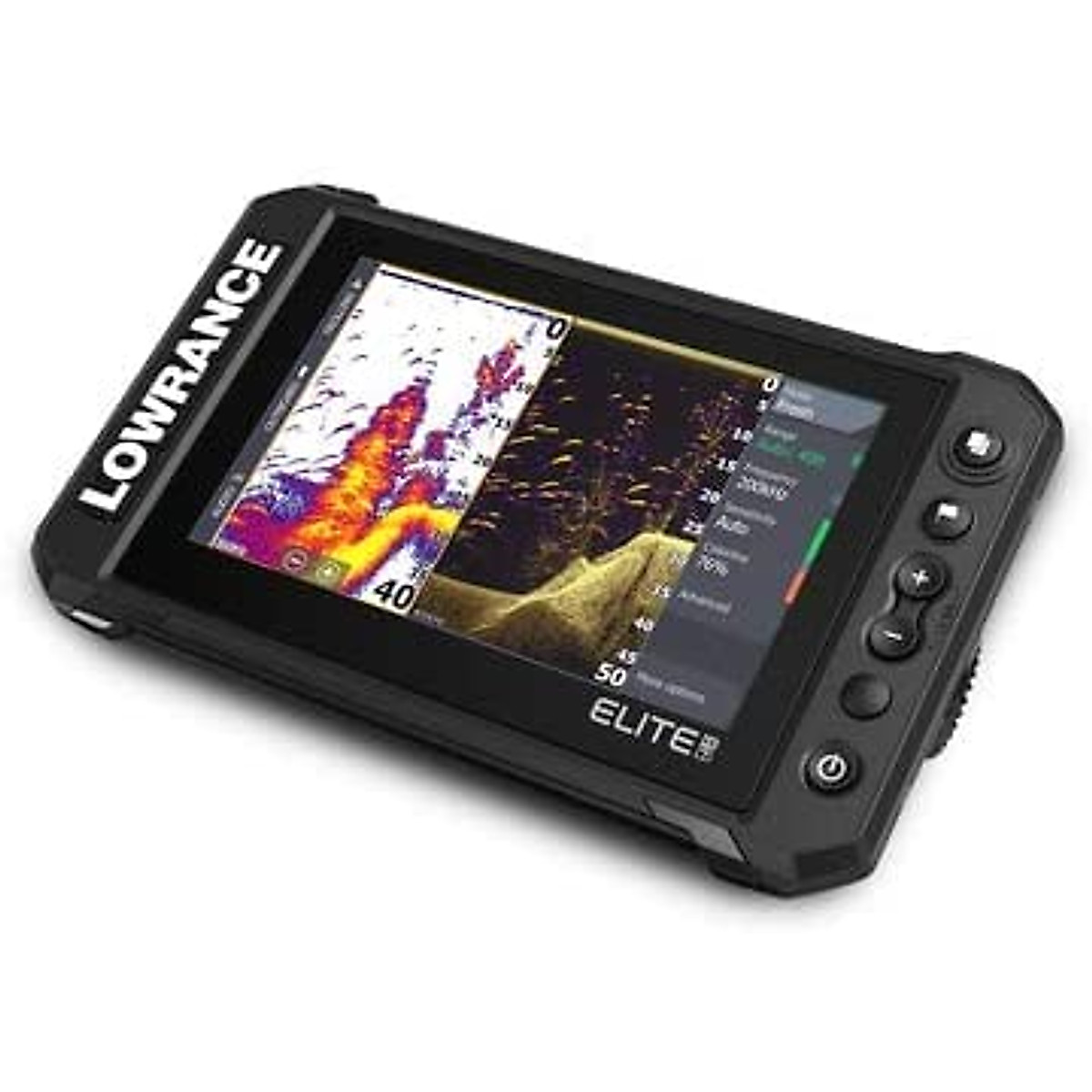 GPS City Lowrance Elite FS 7 Fish Finder with Active Imaging 3-in-1 Transducer, Preloaded C-MAP Contour+ Charts & Protective Cover Bundle (000-15688-001)