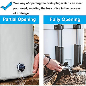 Cooler Plug for YETI Cooler, Drain Plug Cooler Plug Compatible with Yeti and RTIC Coolers Leak-Proof Replacement for YETI Tundra Roadie Tank Coolers and RTIC Coolers 2pcs