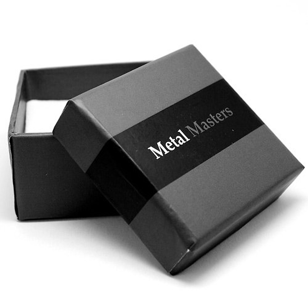 Metal Masters Co. Men's 8MM Black Stainless Steel Spinner Ring Band Anxiety