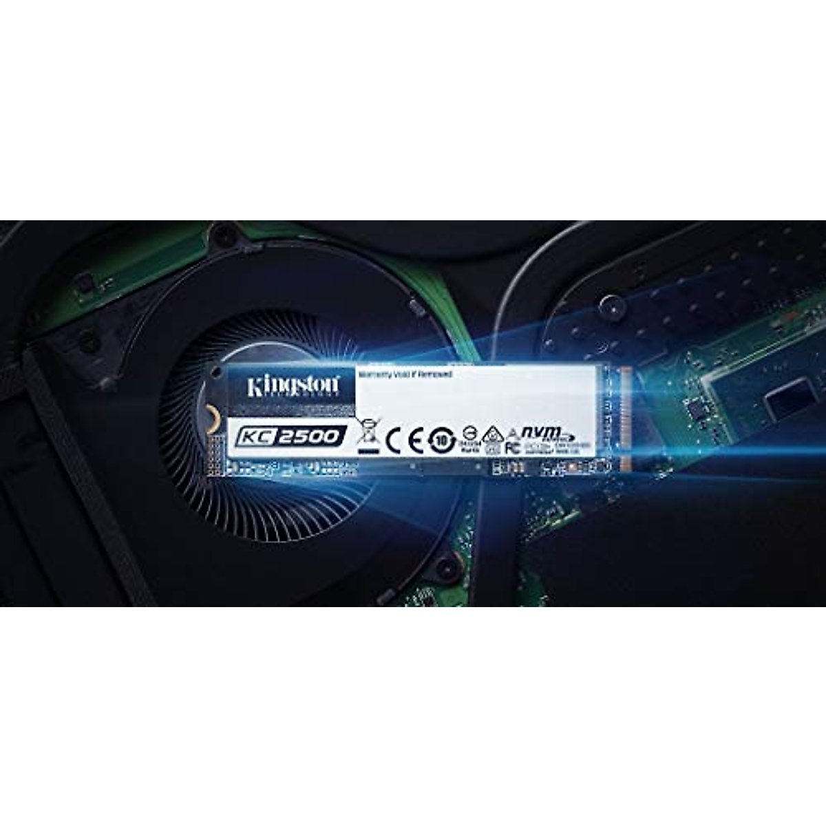 Kingston Skc2500M8/1000G - 1Tb Ssd Series Kc2500 M.2 Format 2280 Nvme High Speed and Self-Encryption AES 256 Bits