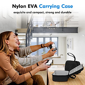 UPOK Travel Case For PS5 Controller - Playstation5 DualSense Single Game-Pad Hard Shell Box, EVA Storage Carrying Bag For PS5/PS4/Xbox/Nintendo Switch Games Control