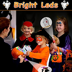 35 Pack Halloween Party Favors Finger Lights,Halloween Light Up Toys Bulk Glow Halloween Goodie Bag Fillers Supplies Non Candy Treats Basket Stuffers Classroom Prizes Gift for Kids Trick or Treat