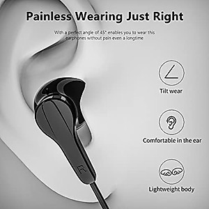 Earphones with Lightning Connector, MFi Certified Wired Earphones with Microphone and Volume Control, Compatible with iPhone 13/12/11 Pro Max/Xs Max/XR/X/7/8 Plus