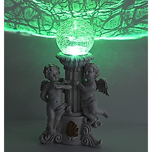 HOMESHINE Solar Garden Statues and Sculptures Angels Figurine Decoration Outdoor Decor Lights 12 Inch