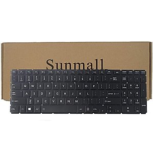 SUNMALL Backlight Keyboard Replacement Compatible with Toshiba Satellite Radius P55W-B P55W-c l50-b l55t-b5271 s55t-b5273nr l55d-b5364 p55w-c5200 p55w-b5318 p55w-c5200x p55w-b5112 p55w-b5220 Laptop