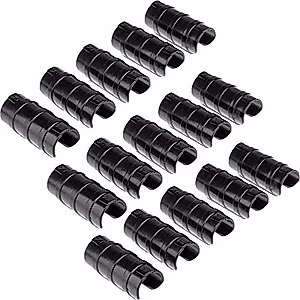 WANLING 15pcs 32mm /1.26" Garden Buildings Tube Clip Greenhouse Frame Pipe Tube Film Clip for Greenhouse Banner Frame Shelters