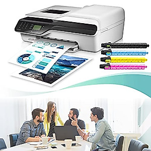 GREENBOX Compatible Toner Cartridge Replacement for Ricoh SP C830DN 821117 821120 821119 821118 821181 821184 821183 821182 for SP C830DN C830DNA SP C831D SP C830 C830dn C831 C831dn Printer (4 Pack)