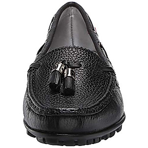 MARC JOSEPH NEW YORK Women's Leather Made in Brazil Spring Street Golf Shoe, Black Tumbled Grainy, 11 M US