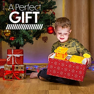 Toysical Construction Playset - Complete Parking Garage Toy Playset with Vehicles, Helicopter, Mini Figures, Road Setup Construction Toys for Boys and Girls - Boys Toys Age 4-6