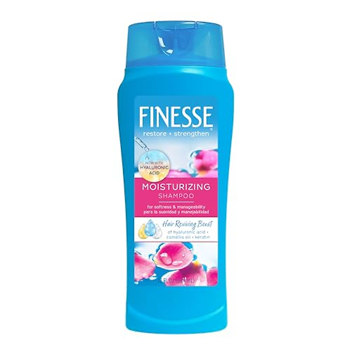 Finesse Restore + Strengthen Moisturizing Shampoo, 13 oz (Pack of 6), Moisturize & Repair Dry or Damaged Hair for Soft, Healthy Looking Hair
