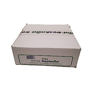 144 Tubes of Freshmint® 0.6 oz. Anticavity Fluoride Toothpaste, Metallic Tube, Tubes do not Have Individual Boxes for Extra Savings, Travel Size