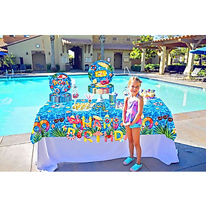 JeVenis 34 PCS Swimming Pool Party Supplies Pool Party Decoration Pool Birthday Party Banner Pool Party Tablecloth Swimming Pool Party Favors Beach Party Banner