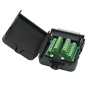 YIOVVOM DB25 Breakout Board Solder-Free Male Adapter 25-pin Port Adapter to Terminal Connector Signal Module Long Bolts and Nuts with case
