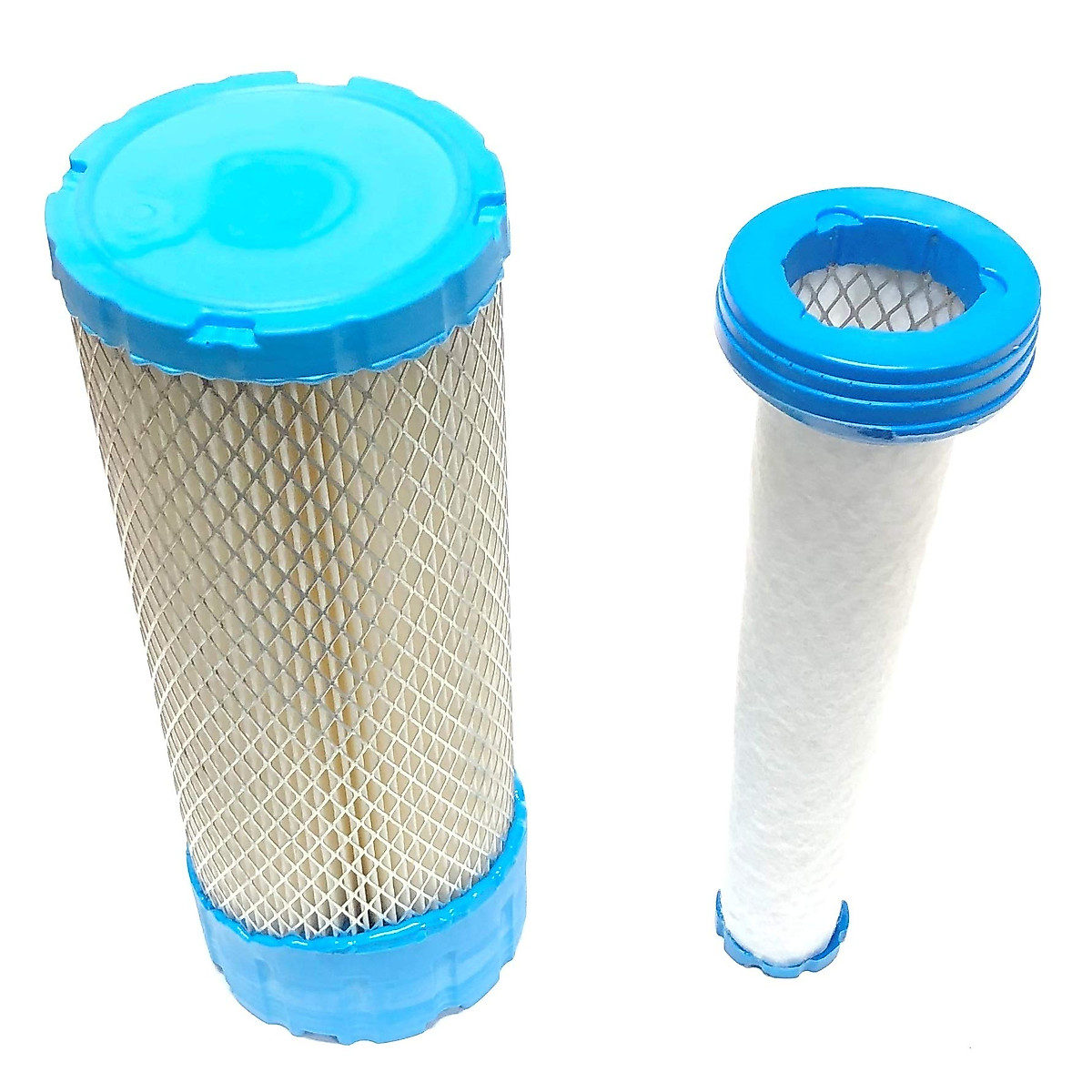 Outer Air Filter Plus Inner Air Filter for Kawasaki 11013-7038, 11013-7039. Same as Ariens 21545400, 21545300: Bobcat 4164576, 4164577: John Deere MIU11747, MIU11748