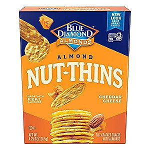 Blue Diamond Almond Nut Thins, Cheddar Cheese, 4.25 Oz