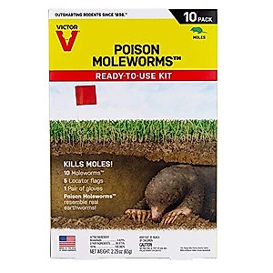 Victor M6009 Poison Moleworms, Yellow For Rodents
