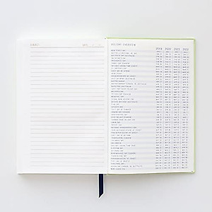 Designworks Ink Vintage Sass A5 Hardcover Notebook Journal, Whom, 14.6cm x 21.6cm, Green, JB86-1104EU