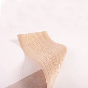 Natural Fraxinus Mandshurica Wood Veneer Roll - 6 x 98 Inch - Restoration Sheets for Speaker Renovation, DIY Handmade, Unfinished Wooden Veneer Sticker