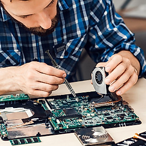 Grevosea 2 Pack Piercing Ball Grabber Tool, Stainless Steel Jeweler's Pick Up Tool with 4 Prongs Holder Diamond Claw Tweezers for Tiny Objects Ic Chips Electronic Components (Black+Brown)