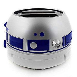 Uncanny Brands Star Wars R2D2 Deluxe Toaster - Lights-Up and Makes Sounds Like Artoo