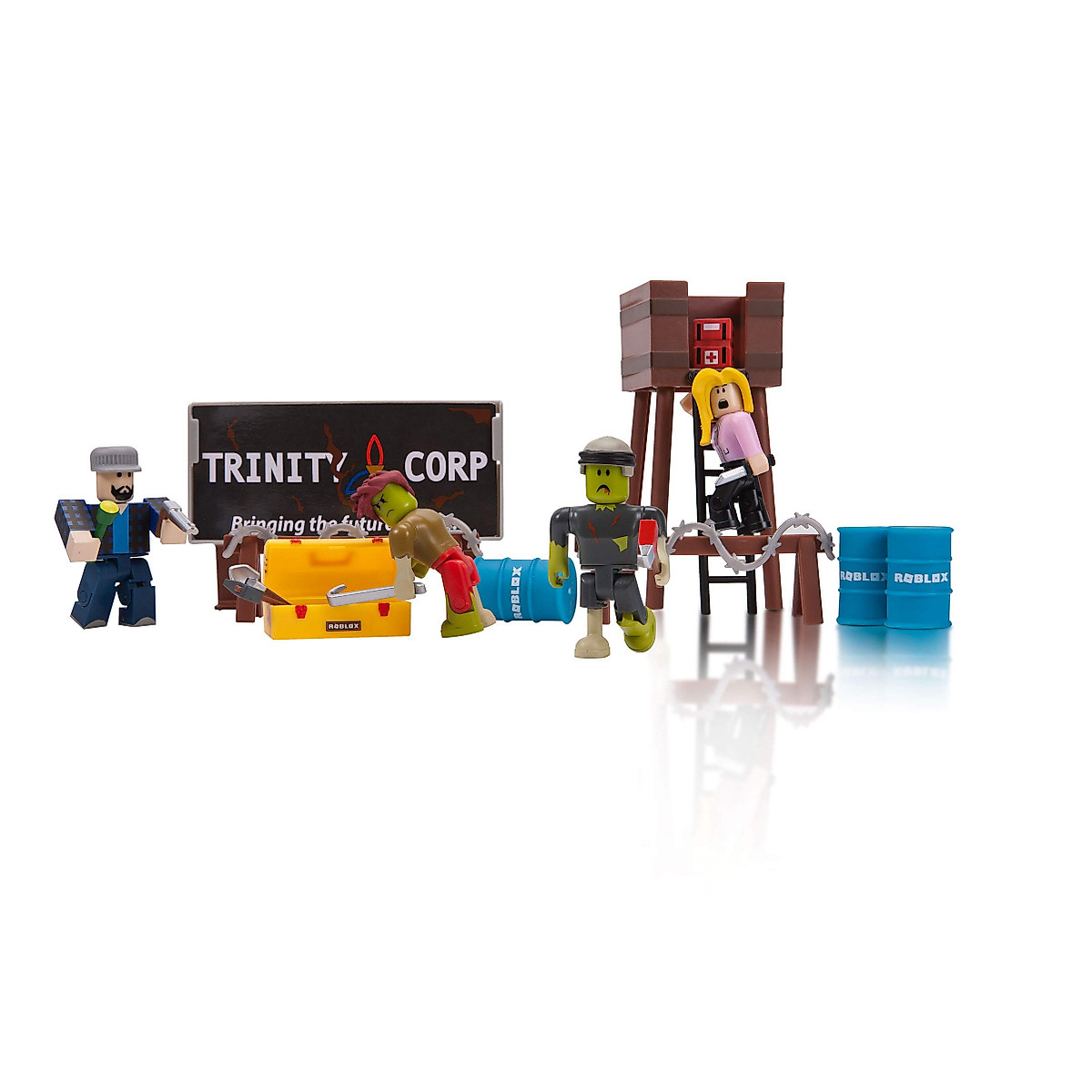 Roblox Action Collection - Zombie Attack Playset [Includes Exclusive Virtual Item]
