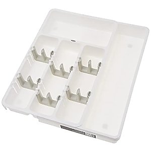 OXO Good Grips Expandable Utensil Organizer, 9.75 inches, White