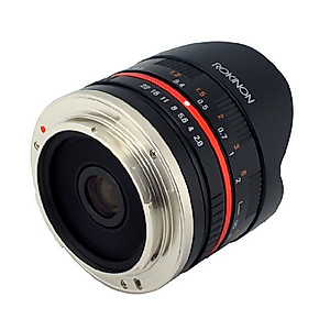 Rokinon 8mm F2.8 UMC Fisheye II (Black) Fixed Lens for Sony E-Mount (NEX) Cameras (RK8MBK28-E)