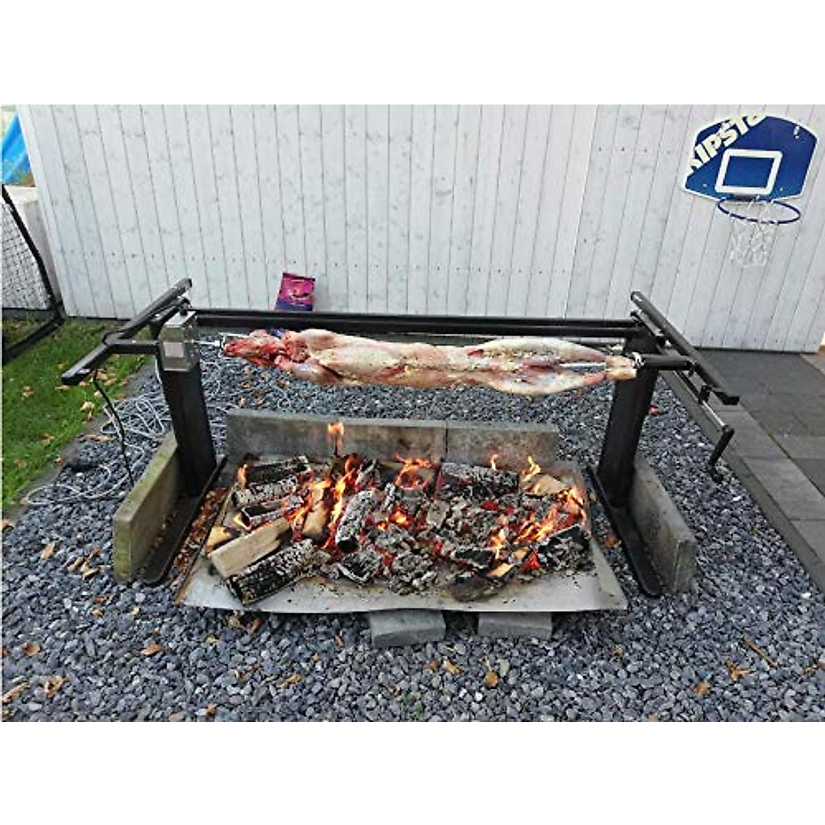 Onlyfire 37-45'' x 1/2'' Universal Hexagon 304 Stainless Steel Grill Rotisserie Spit Rod
