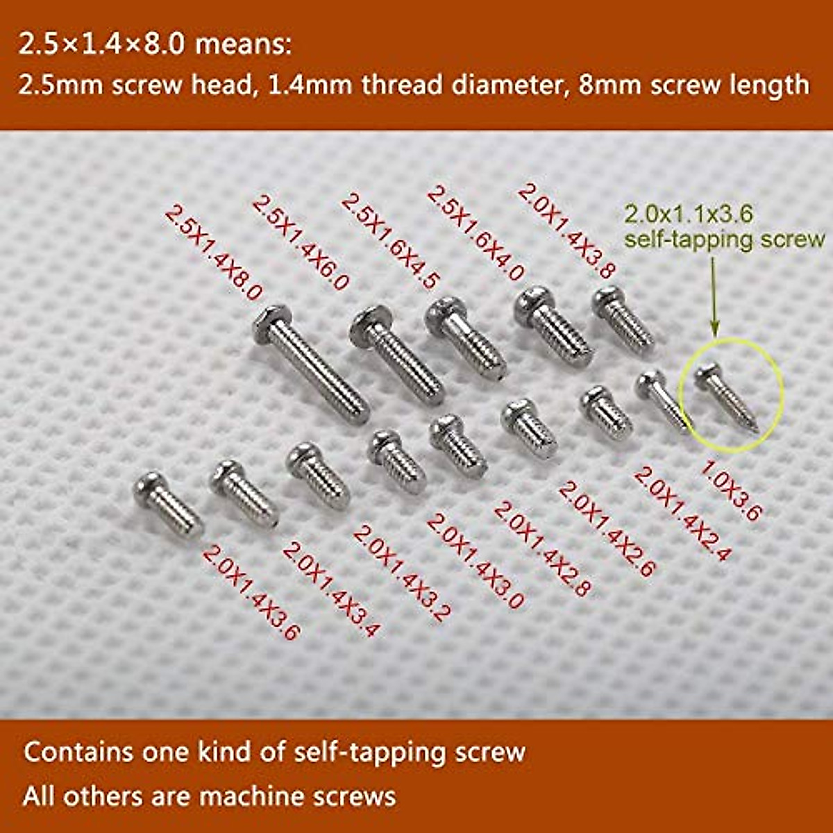 1000Pcs Eyeglass Repair Kit, Screws Nut Set for Glasses Clocks Watches Stainless Steel Assortment with Screwdriver & Tweezers Universal Repair Screws Tool Kit