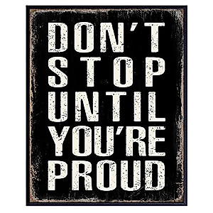 Motivational Wall Art Posters - Inspirational Gifts for Men - Entrepreneur Wall Art - Inspiring Positive Quotes Sayings - Encouragement Gifts - Encouraging Wall Decor - Home Office, Gym Wall Decor