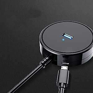 SHYPT USB 2.0 Extender Adapter Branch Computer U Disk Extension Cable Set Extender (Color : Black)