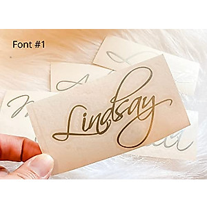 Custom Name Decals for Wedding Party DIY Personalized stickers Bridesmaid Seating Charts Cards Tumbler Hangers Cup Champagne Glasses