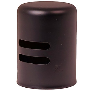 Westbrass R201-12 1-5/8" x 2-1/4" Solid Brass Air Gap Cap Only, Non-Skirted, Oil Rubbed Bronze