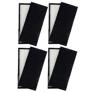 Nispira 3-in-1 HEPA Pre Filter Replacement Compatible with T300 T100 Smart Air Purifier. Compared to Part TF30-Fresh + Carbon, Pack of 4