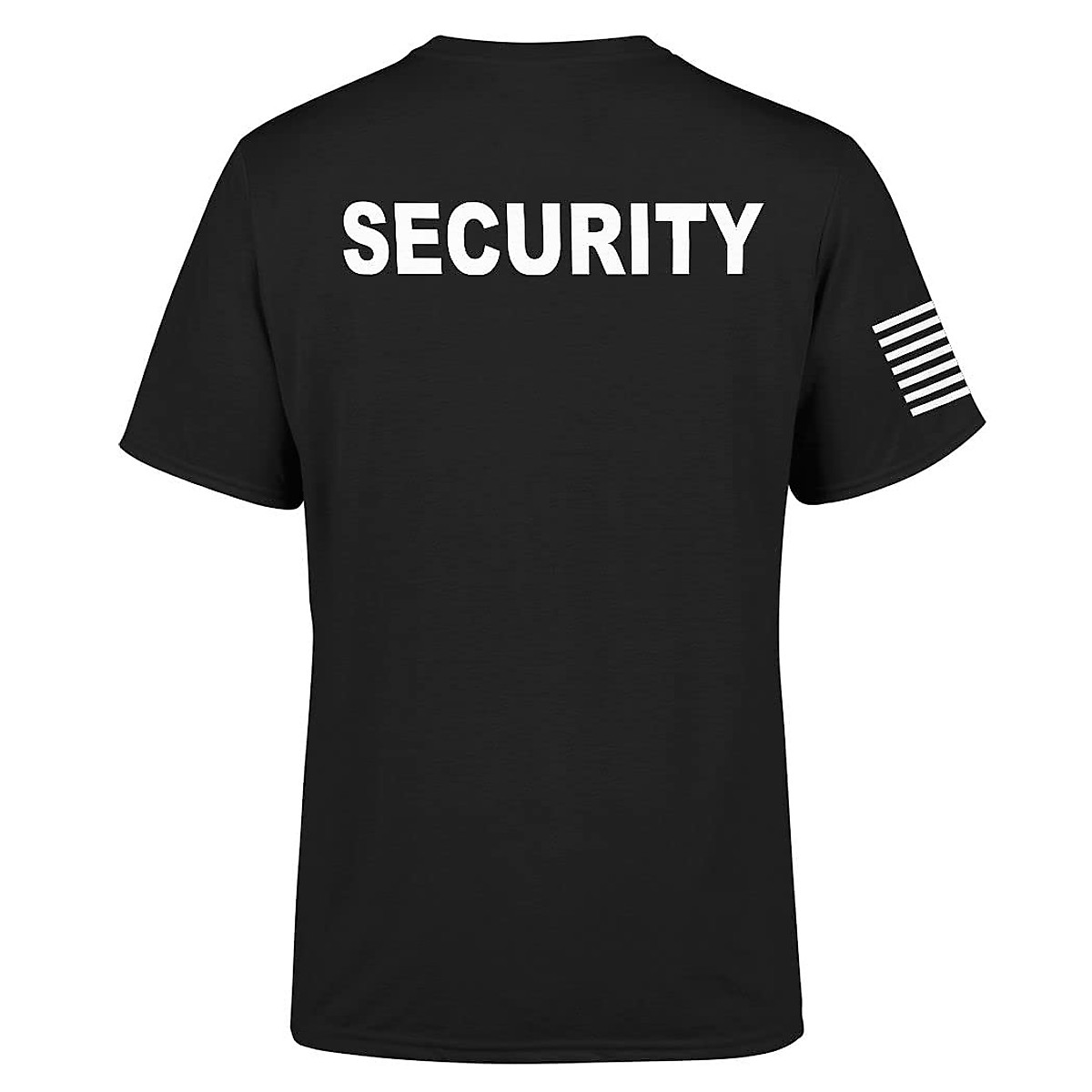 Security Guard Event Staff 2 - Two-Sided Event Staff Shirt Two-Sided American USA Flag On Arm Men Tees