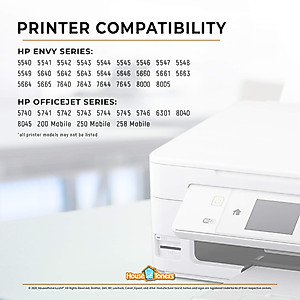 Houseoftoners Remanufactured for HP 62XL Ink Cartridge High Yield Replacement for HP 62XL ENVY (5540, 5545, 5549, 5644, 5663, 7644, 5640, 5646, 5664, 7645, 5542, 5547, 5642, 5660, 5665) (1 Color)