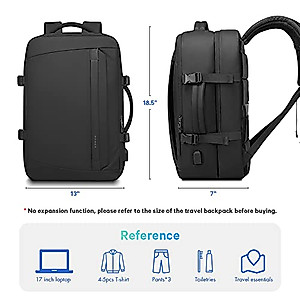 BANGE Laptop backpack for Fright Approved Overnight Backpack can hold 15.6 or 17.3 inch Laptop for men and women,Business Backpack