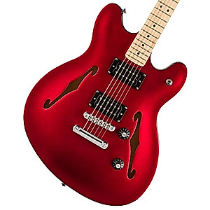 Squier Affinity Series Starcaster Electric Guitar, with 2-Year Warranty, Candy Apple Red