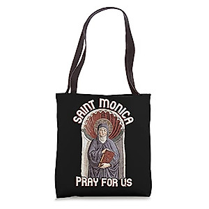 St Monica Prayer Unfaithfulness Victims Wives Catholic Saint Tote Bag
